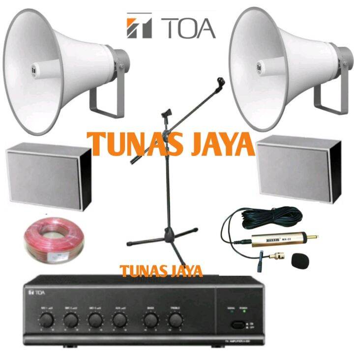 PAKET TOA SPEAKER LUAR DAN DALAM PAKET SOUND SYSTEM TOA MASJID DAN MUSHOLLA | Lazada Indonesia