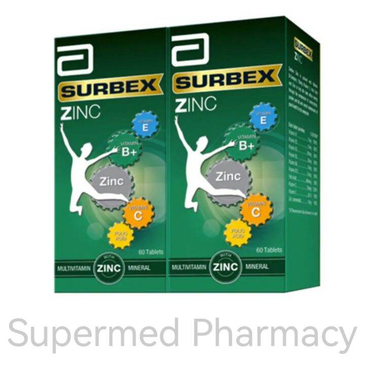 Abbott Surbex Zinc Multivitamin (Exp : 08 /23) | Lazada
