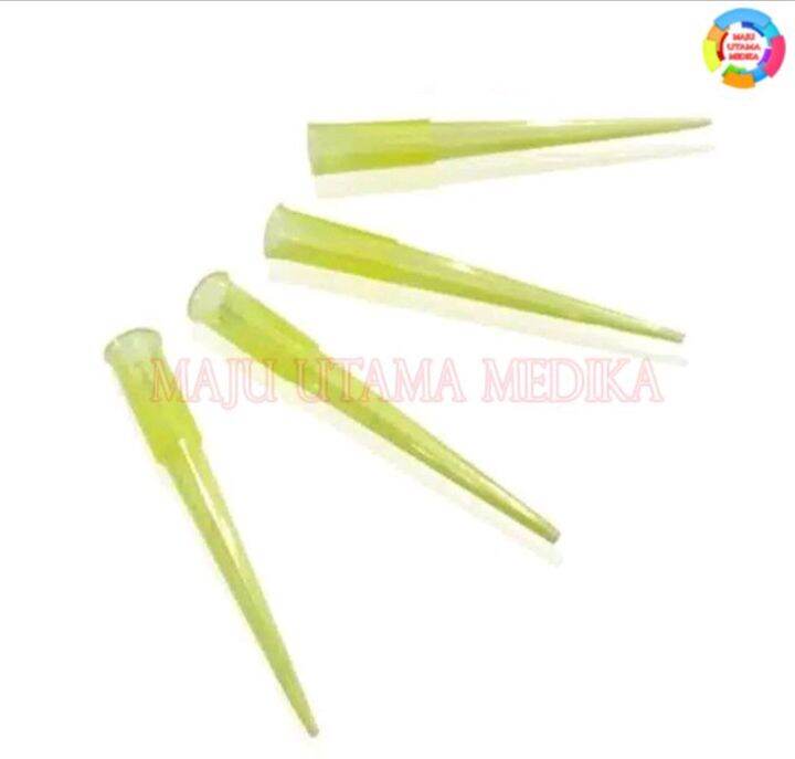 yellow Tips micropipet Tips kuning oneMed isi 1000pcs.Yellow tip ...