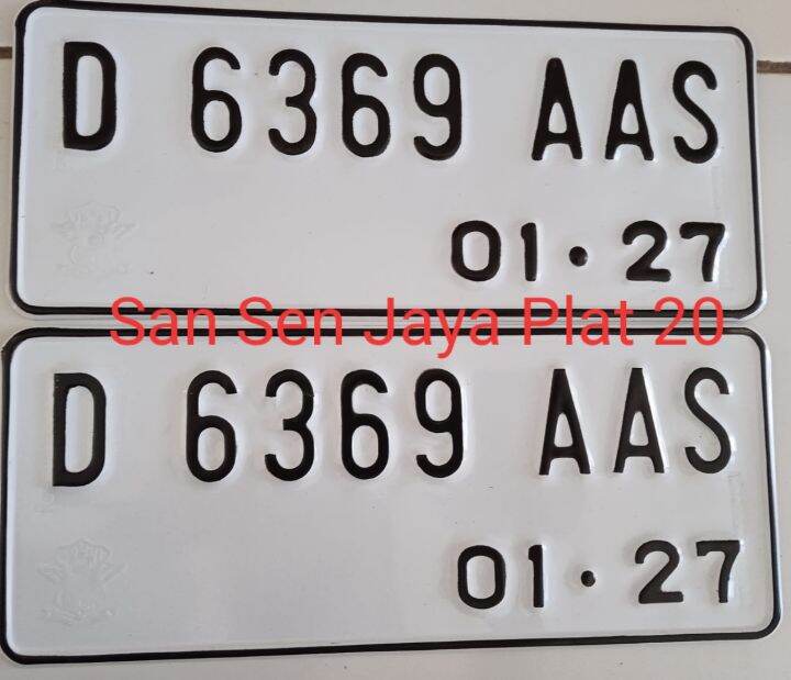 1set plat nomor motor versi terbaru | Lazada Indonesia