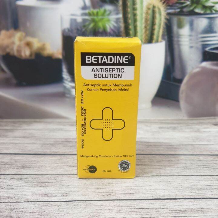 Betadine Antiseptic Solution 60ml - Antiseptic utk Luka | Lazada Indonesia