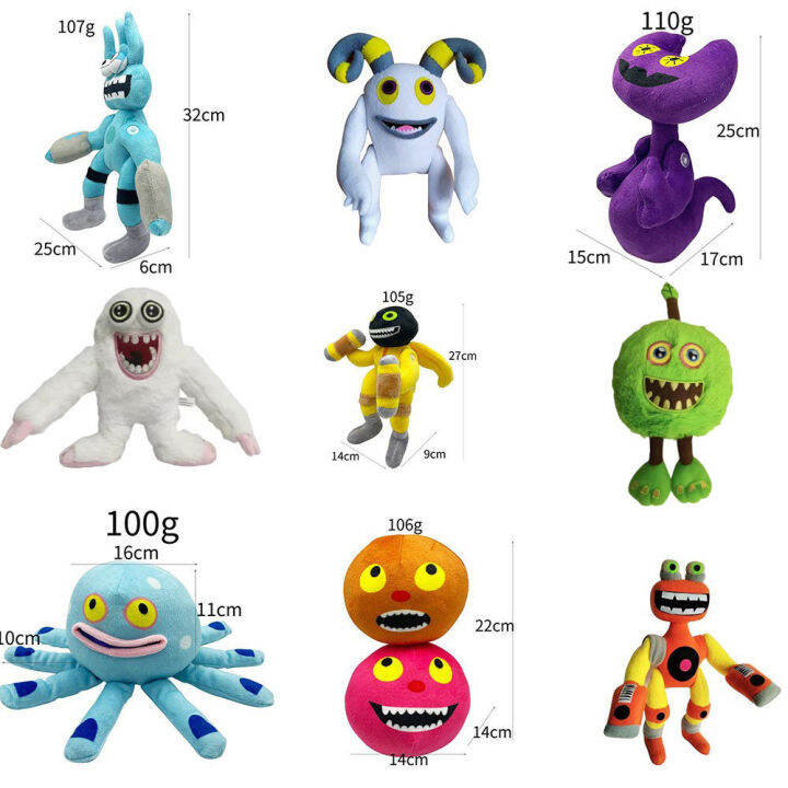 New My Singing Monsters Wubbox Plush Toys Cute Soft Stuffed Kawaii ...