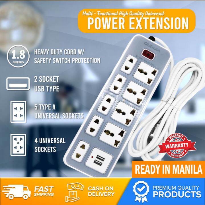 10outlet With 2usb Multi Function Socket Plug Extension Cord Socket Hot Sale Universal Socket