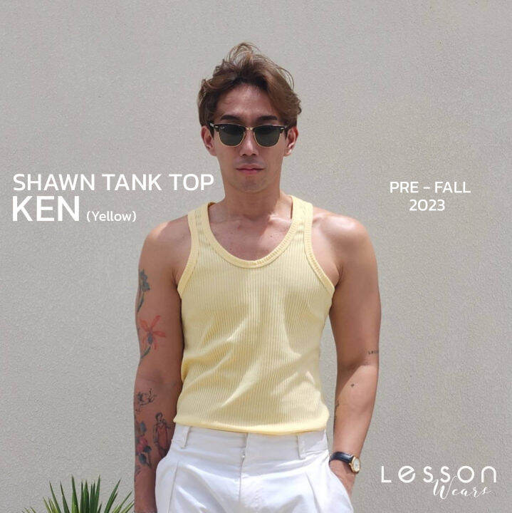 Shawn tank top - เสื้อกล้าม รุ่นชอน ทรงตรง 2 สี | Lazada.co.th