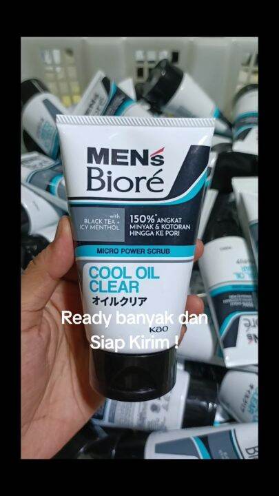 Biore Men Cool Oil Clear Scrub Facial Wash 100 gram | Lazada Indonesia