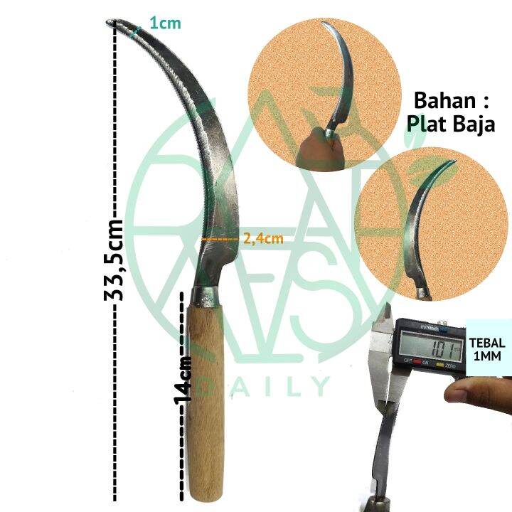 Sabit Padi Arit Graji Bergerigi Kecil | Lazada Indonesia