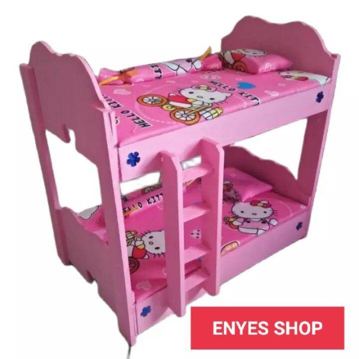 TEMPAT TIDUR TANGGA BONEKA BARBIE FURNITURE KAYU DOLL TOYS EDUKASI ...