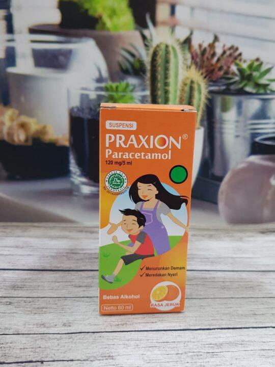 Praxion Syrup 125mg 60ml Babas Alkohol (MUI) - Utk Demam dan Nyeri pada ...