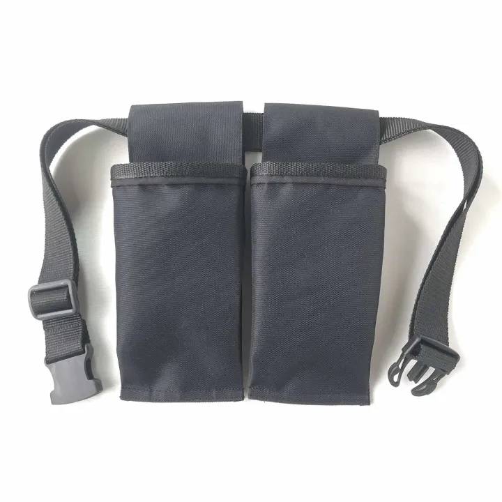 2 Pockets Seperated (Plain Black) Bussing belt | Janitorial Belt Bag ...