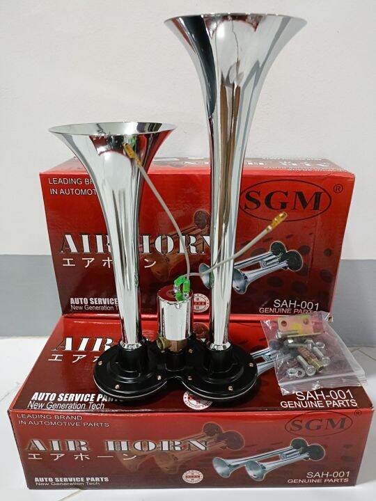 Air Horn 2 Trumpet 12V and 24V Fit for Bus,Truck,Jeep, tricycle/Loud ...