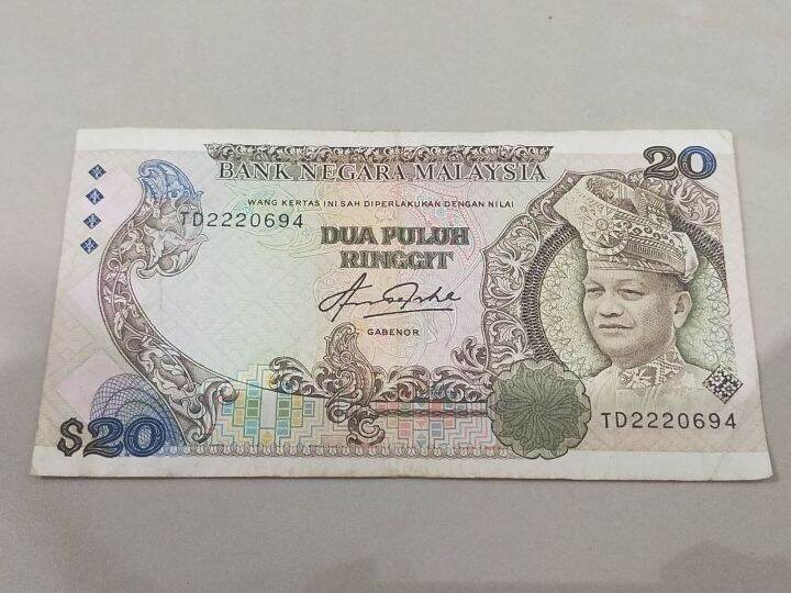 vf rm20 Aziz taha banknote Siri 5 fifth series 5th Wang kertas duit ...