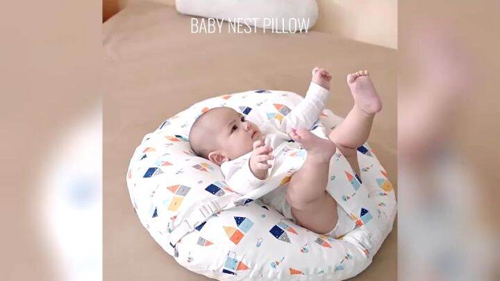 Newborn Baby Anti-Spitting Milk Pillow 15° Slope Feeding Master Cushion ...