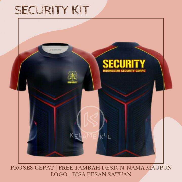CUSTOM JERSEY SECURITY GRATIS TAMBAH NAMA MAUPUN LOGO | Lazada Indonesia