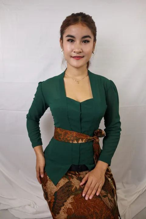 Kamben Jadi Ceruti Lengan Panjang Warna Hijau Terbaru | Lazada Indonesia