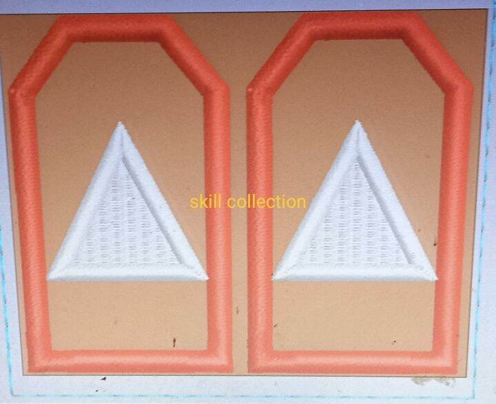 atribut satpam, pangkat satpam, monogram pangkat segi tiga | Lazada ...