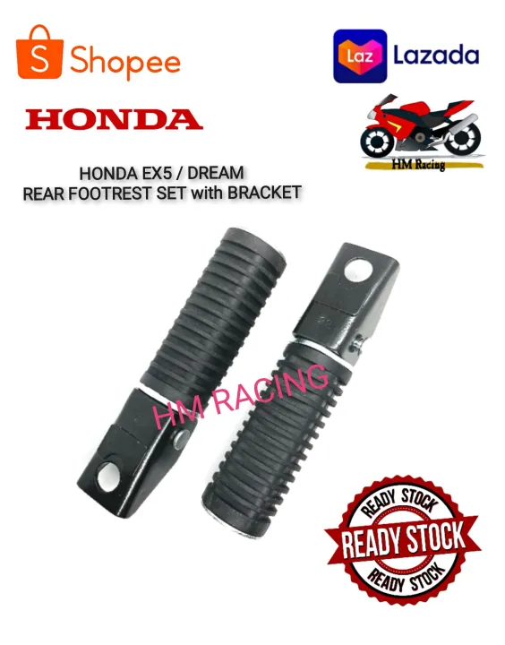 HONDA EX5 // EX5 DREAM - STANDARD REAR FOOTREST with BRACKET SET | Lazada