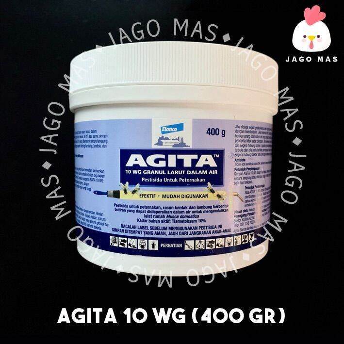 Agita 10 WG 400gr 400gram 400 gr gram Elanco Obat Lalat Segel | Lazada Indonesia