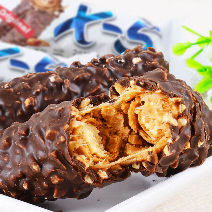 Samjin Sanjin X5 Chocolate Bar 36G Peanut Sandwich Strip Korean ...