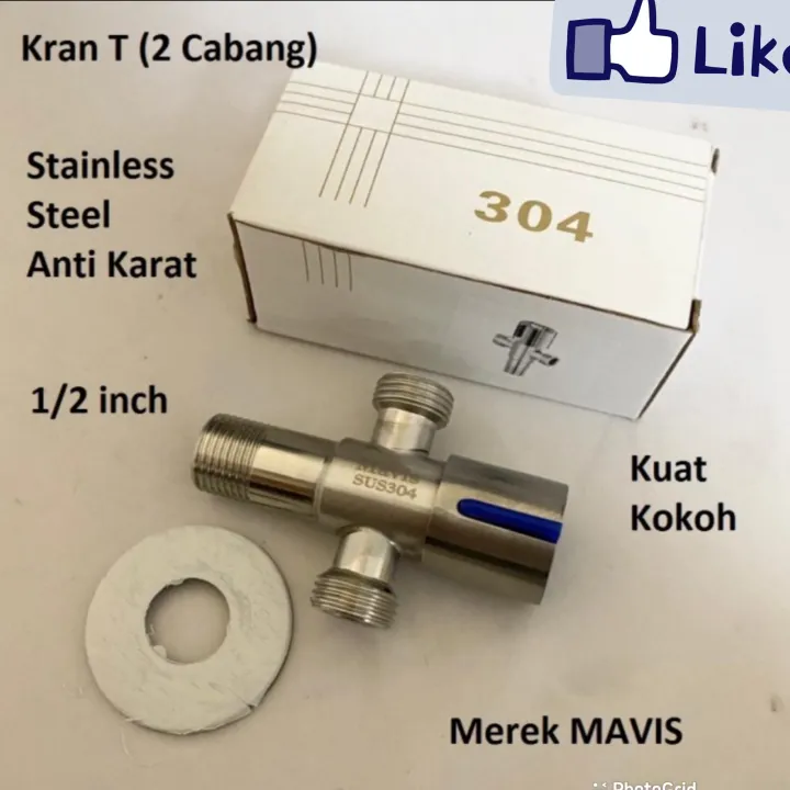 Stop Kran keran cabang Tee closet stop Kran 2 stop Kran closed 1/2 inch closet closed stainles ...
