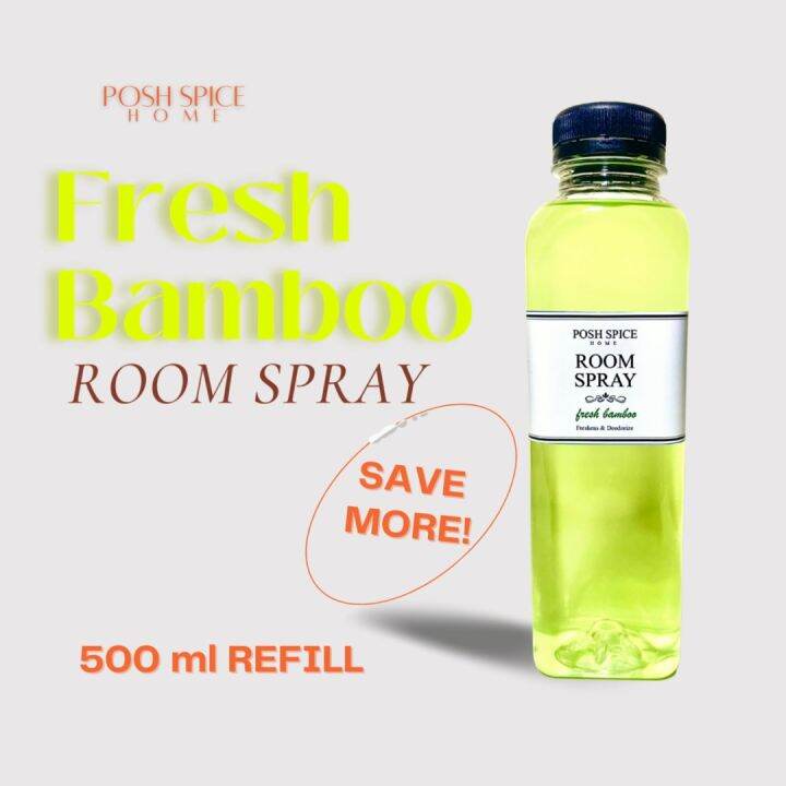 Fresh Bamboo Room Linen Spray Refill Air Freshener 500ml Odor ...