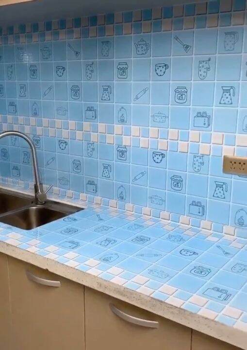 Wall Sticker Dapur Anti Air / Sticker Dinding Minyak 60Cm x 3M/ Tahan ...