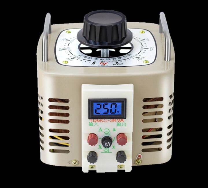 หม้อแปลงไฟฟ้าแบบปรับได้ Variac 3KVA 6A 0-500V Variable Transformer จอ ...