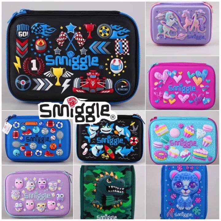100% ORIGINAL SMIGGLE Pencil case hardtop smiggle | Lazada