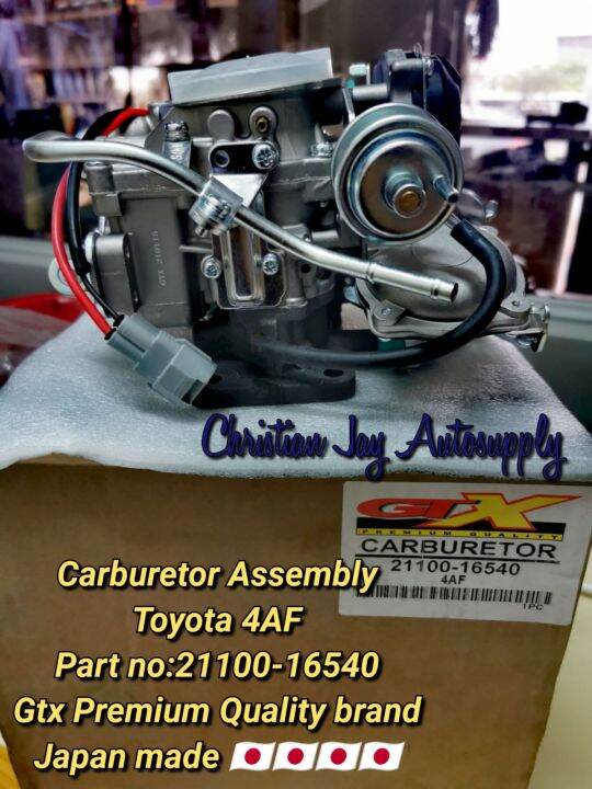 CARBURETOR ASSEMBLY TOYOTA 4AF 16valve ENGINE CODE: 21100-16540 "GTX ...