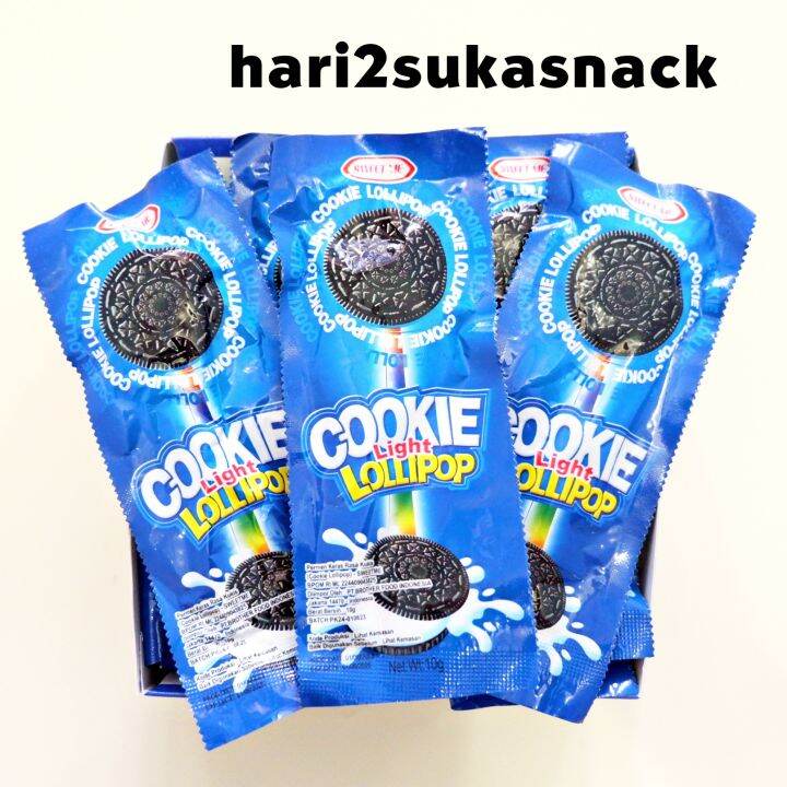 Permen Cookie Light Lollipop / Permen Oreo Light Stick / Permen ...
