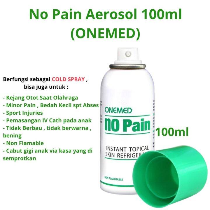 Onemed No Pain Spray Topical Skin Refrigerant 100ml Anti Nyeri Anti Sakit | Lazada Indonesia