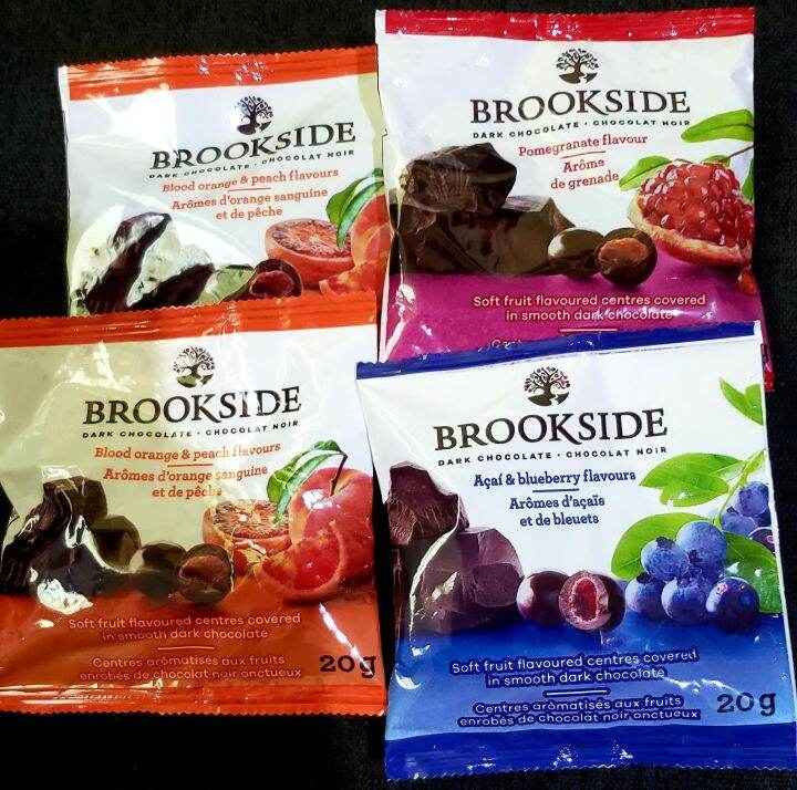 Brookside Acai &Blueberry, Orange & Peach,Pomegranate Dark Chocolate ...