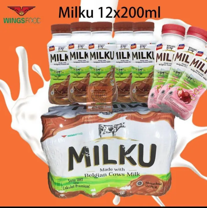 Milku minuman susu rasa coklat 1 pack isi 12 pcs | Lazada Indonesia
