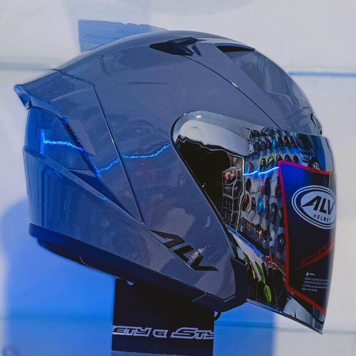 HELM ALV ULTRON SOLID STONE GREY GLOSSY ALV ULTRON ORIGINAL SNI ...