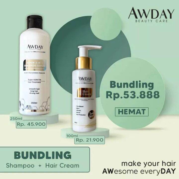 Paket Awday Keratin 3in1 Shampo Awday | Lazada Indonesia
