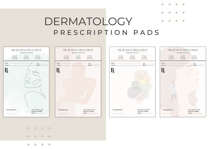 RX PAD, PRESCRIPTION PAD, MEDICAL CERTIFICATES-CUSTOMIZABLE (AESTHETIC ...