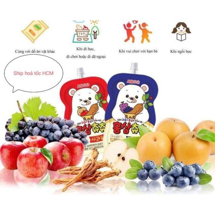 Nước hồng sâm ChuChu Chu Chu Hàn Quốc Seoul Milk | Lazada.vn