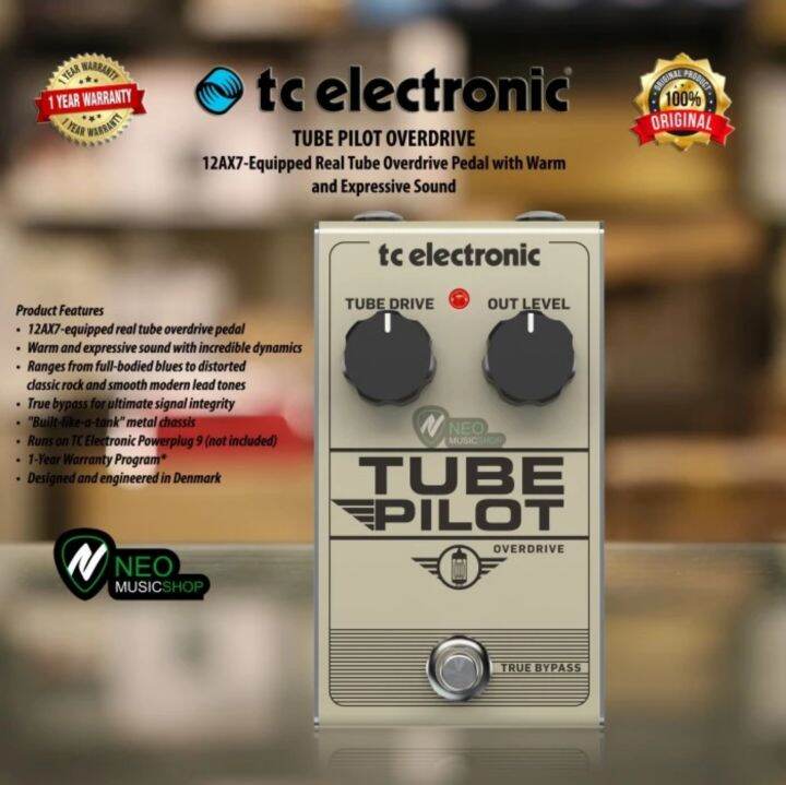 TC Electronic Tube Pilot Overdrive 12AX7- Equipped Real Tube Overdrive ...