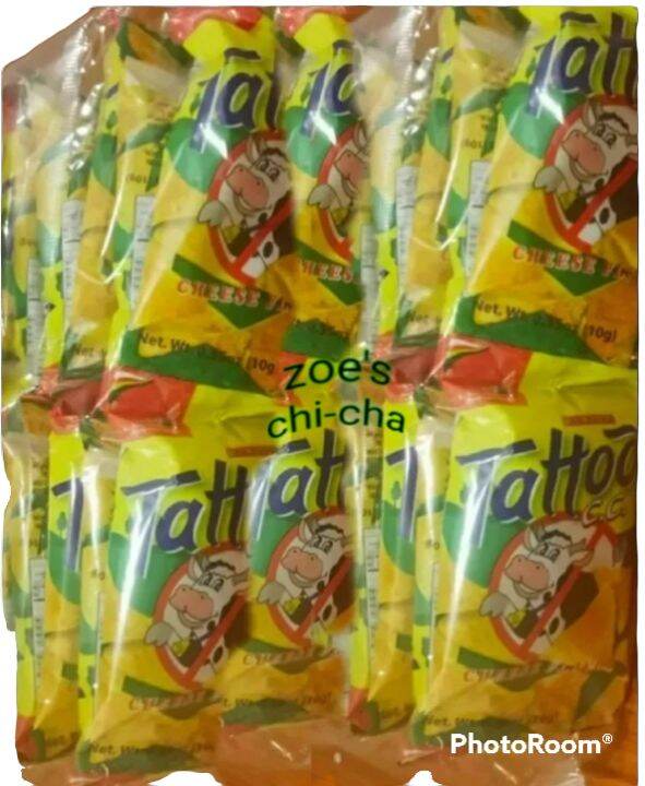 TATTOOS CHEESE FLAVOR | 12 PIECES PER PACK | Lazada PH