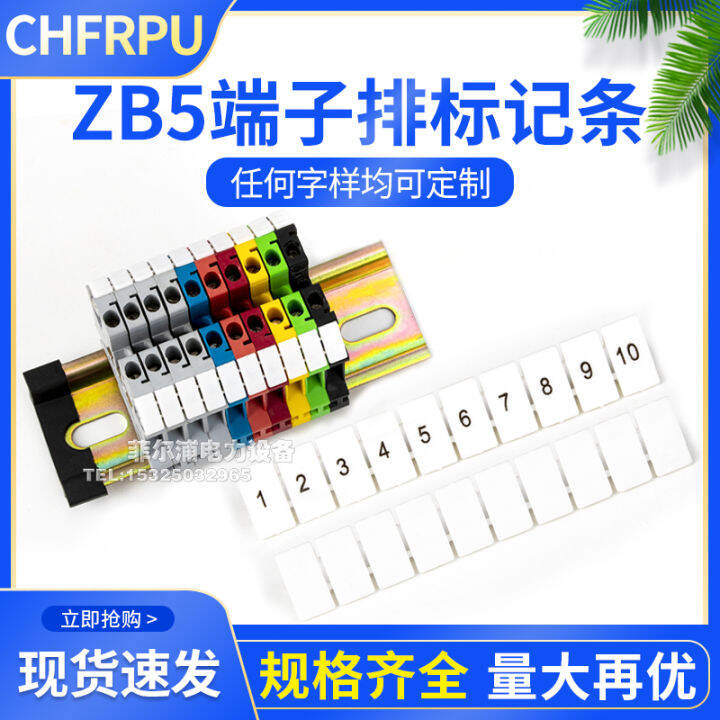 Zb5 Digital Marker Terminal Block St2.5 Uk3n Neutral Number Label ...