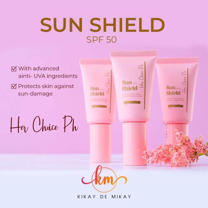 COD ⚠️ HER CHOICE PH SUNSHIELD SPF 50 | Lazada PH