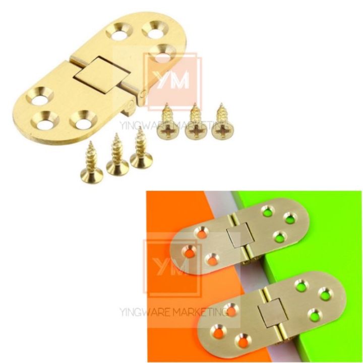 Solid brass hinge furniture connector flip flop folding table 180 ...