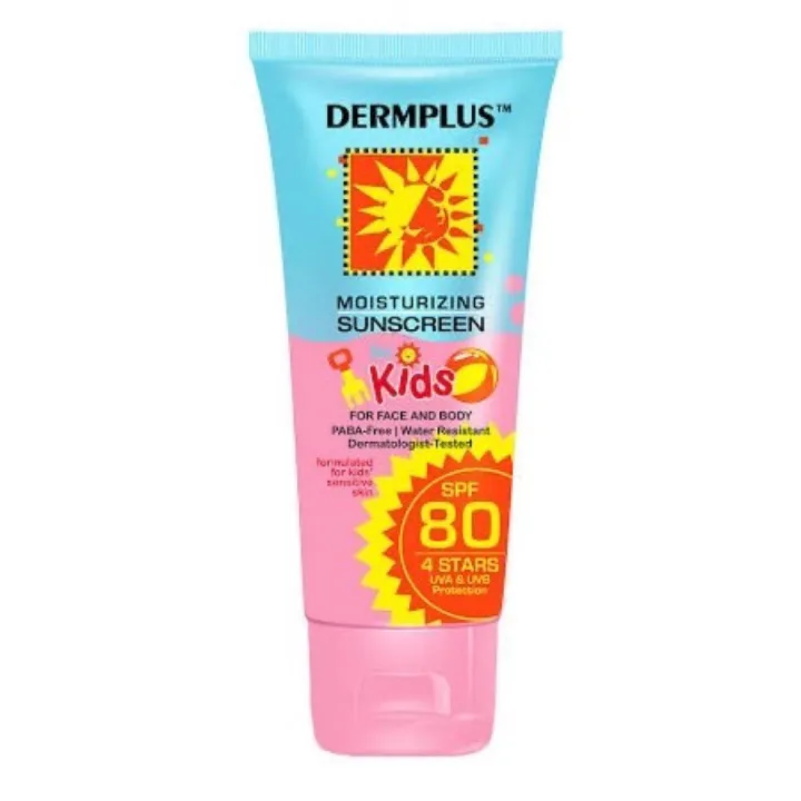 DERMPLUS Kids Moisturizing Sunscreen Lotion SPF 80 100ml | Lazada PH