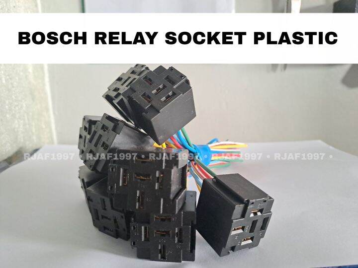 [20 PCS] BOSCH RELAY SOCKET PLASTIC WITH AUTO WIRE '14 & '16 HEAVY DUTY ...