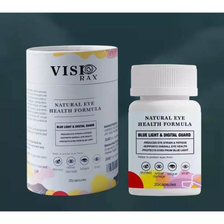 Authentic VisioRax 20 Capsules Helps Natural Eye Care Health | Lazada PH