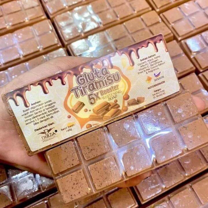 Gluta Tiramisu Whitening soap Sabun Coklat Viral | Lazada