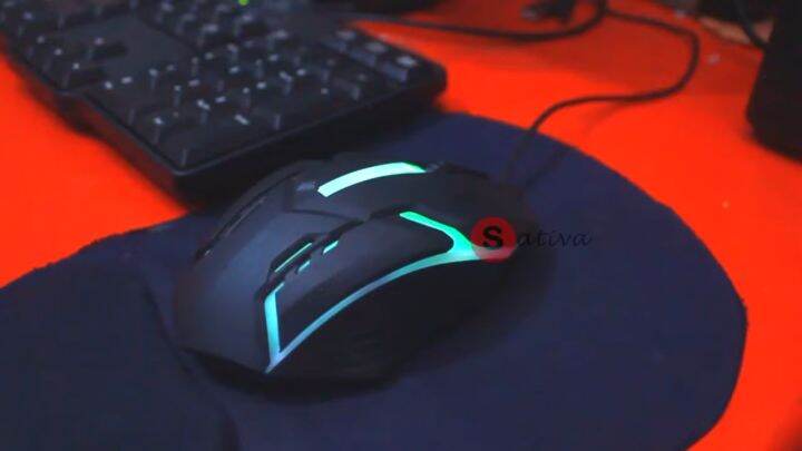 Mouse Gaming Wired Mouse Game RGB Pro Cell Colorful 7 LED Light Mouse ...