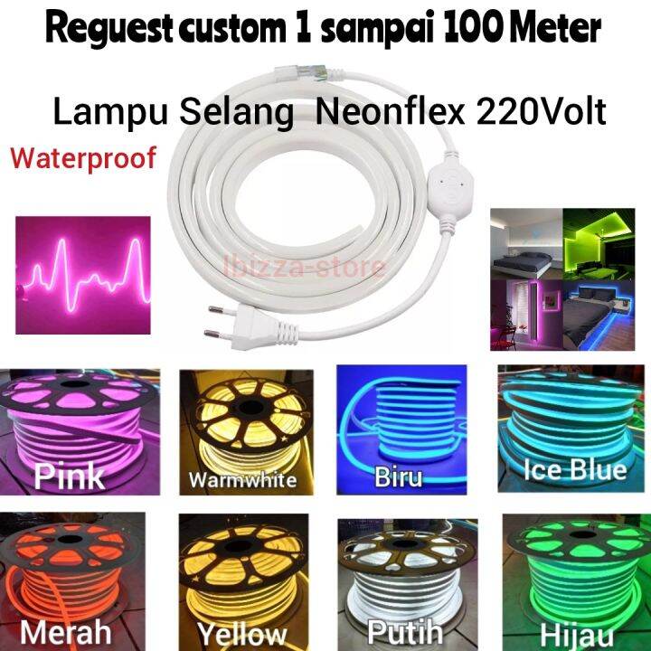 Lampu Led Strip Neon Flex Neon Flexible Led Strip Flex Per Meter 220v