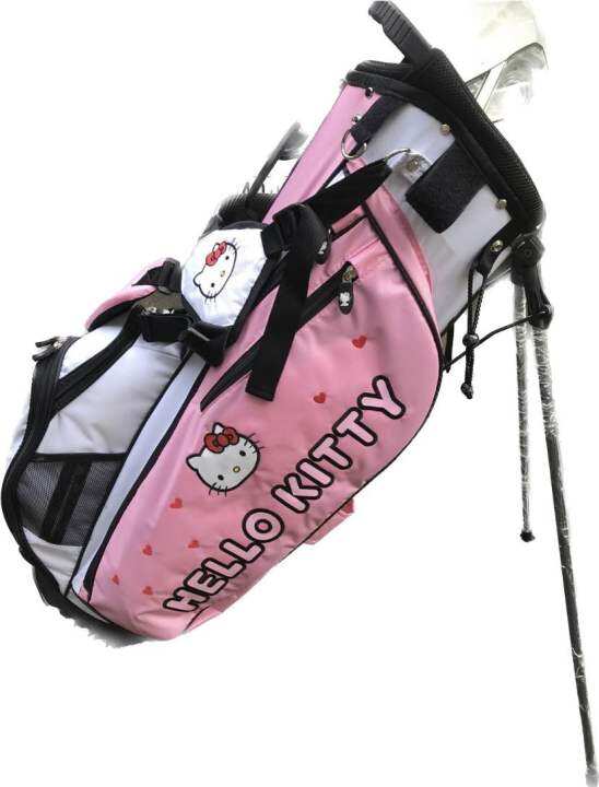 Golf bag 9”⛳️ ถุงกอล์ฟขาตั้ง Hello Kitty วัสดุเป็นผ้าร่มกันน้ำ มี ...