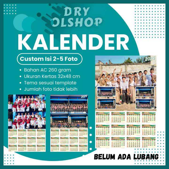 Kalender Custom Design Foto Sendiri Untuk Jumlah Foto 2 sampai 5 ...