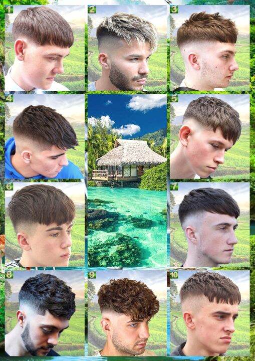 POSTER PANGKAS BARBERSHOP TERBARU MODEL POTONG RAMBUT ANAK DAN DEWASA ...